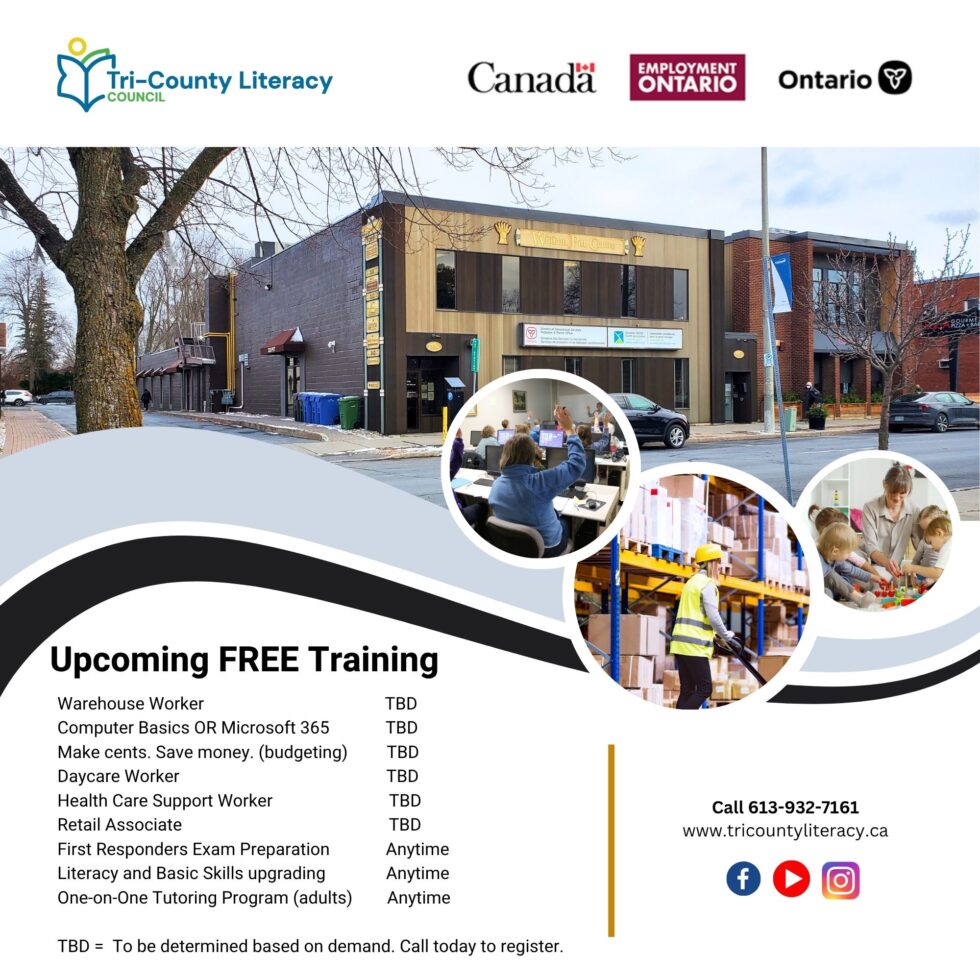 Upcoming Free Training | Tri-County Literacy Council